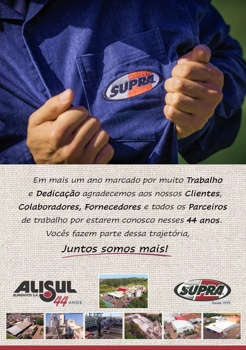 Alisul Alimentos/Supra comemora 44 anos! – Supra - Supra
